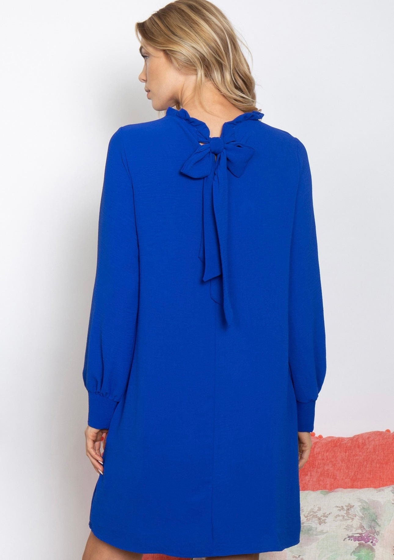Women's Royal Blue Tunic Blouse Women's Top Tiered Women's Dress Top ...