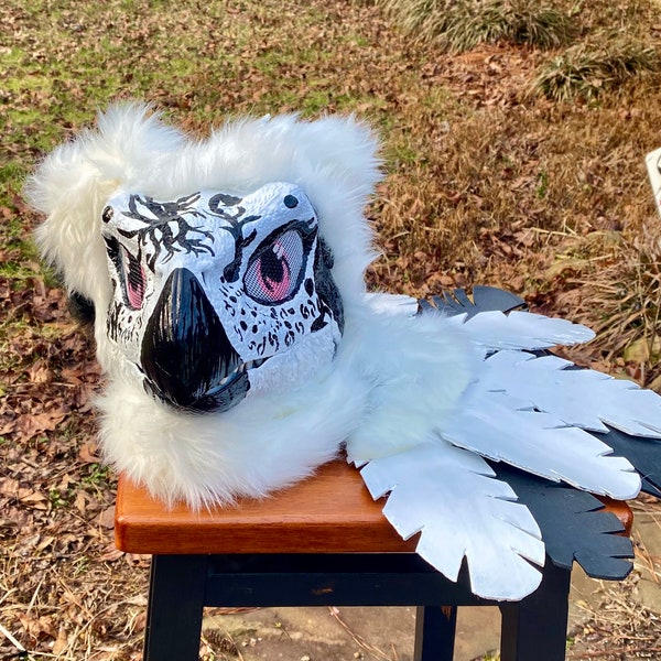Dino Mask Fur Hood - Etsy