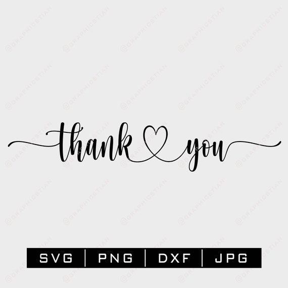 Thank You Svg Wedding Svg Silhouette Commercial Use SVG Files Cricut ...