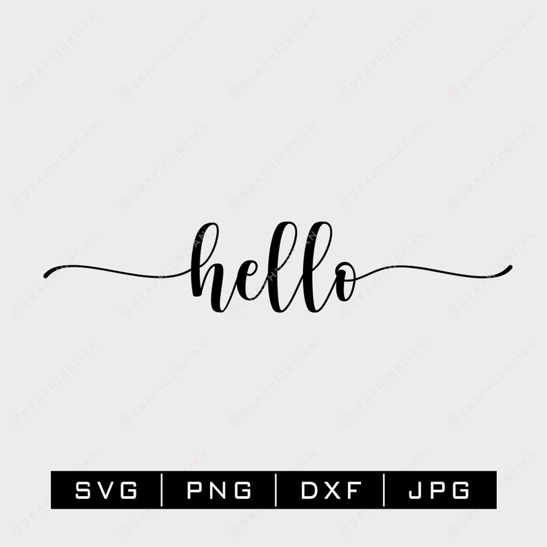 Hello SVG, DXF, PNG, Jpg Welcome Svg, Front Door Svg, Greeting Svg ...