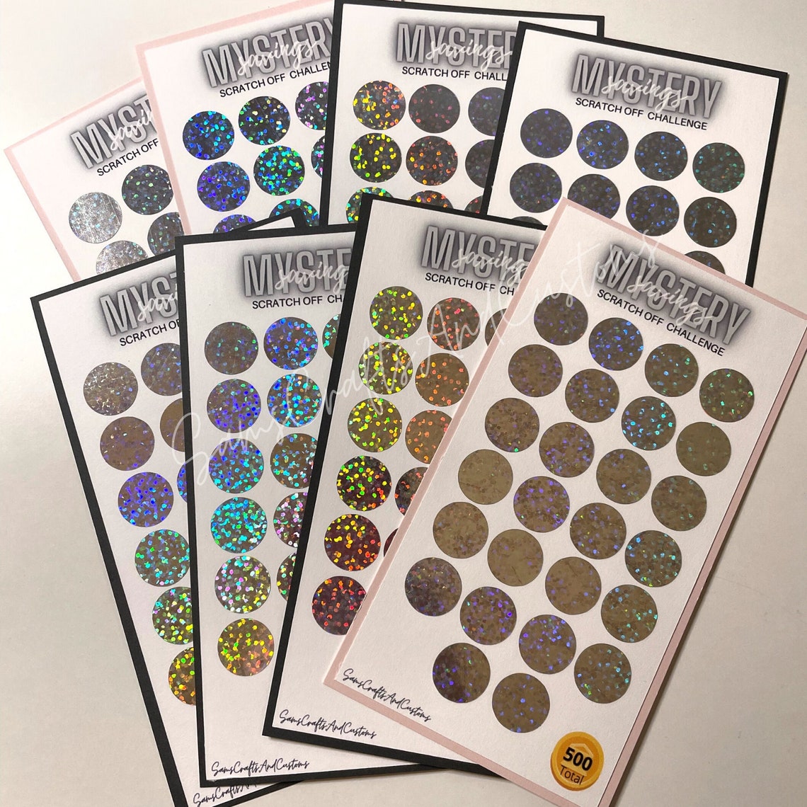 Mystery Savings Scratch off Challenge Budgeting Money - Etsy