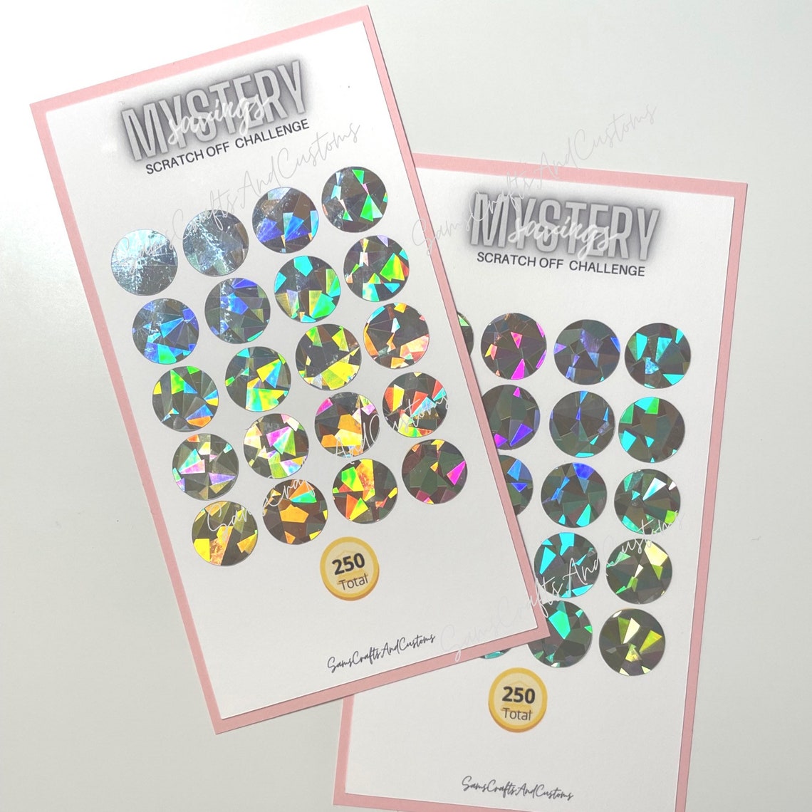 Mystery Savings Scratch off Challenge Budgeting Money - Etsy