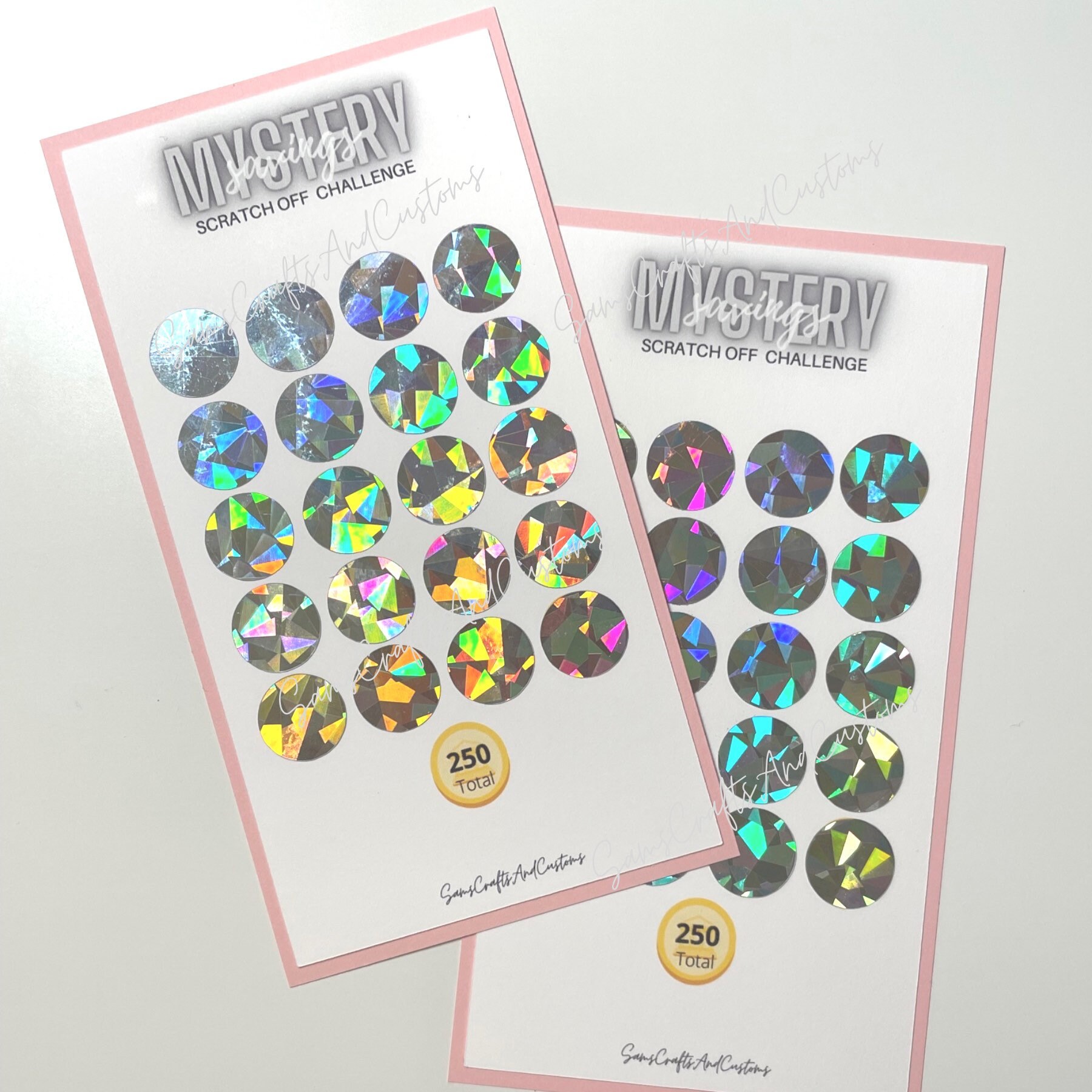 Mystery Savings Scratch off Challenge Budgeting Money - Etsy