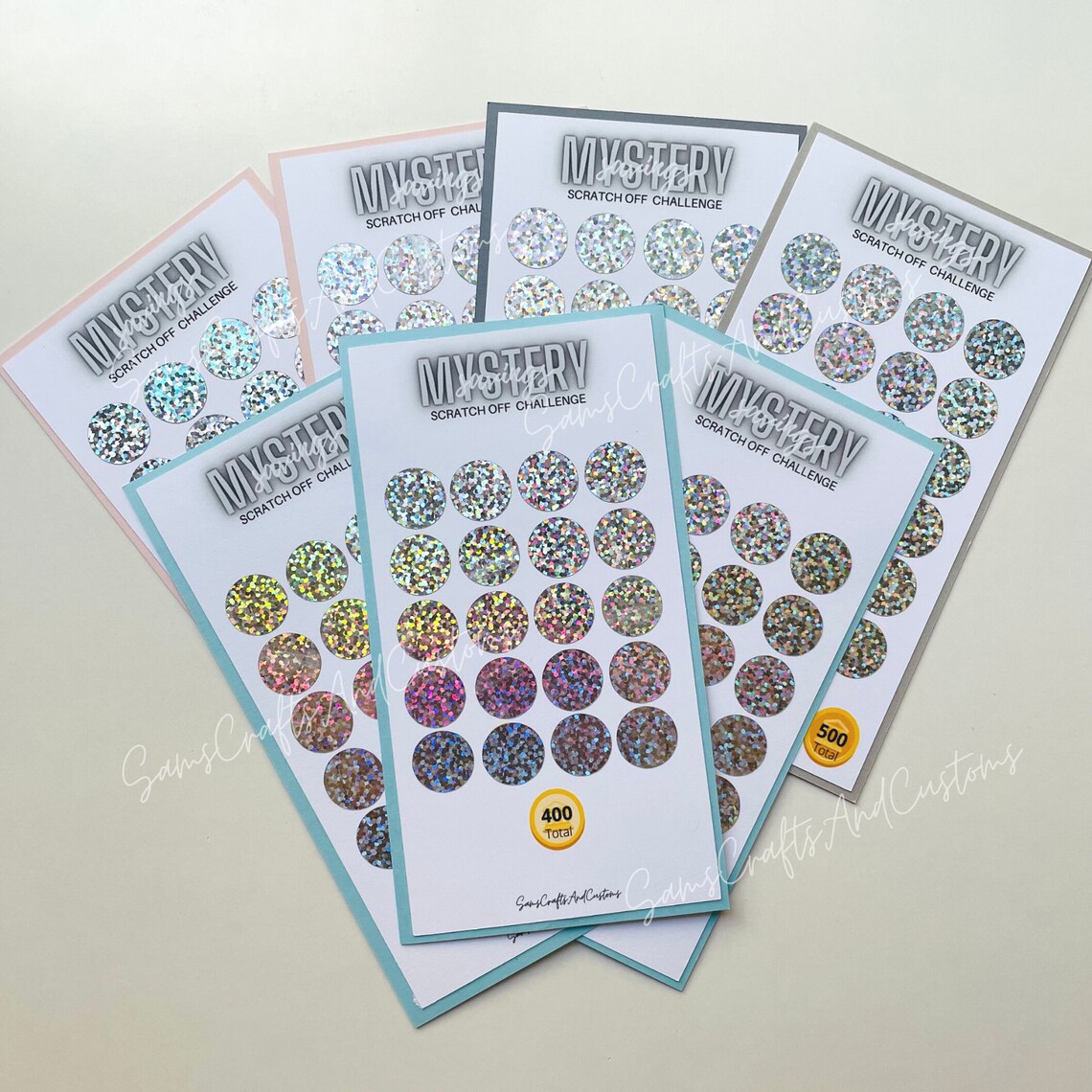 Mystery Savings Scratch off Challenge Budgeting Money - Etsy