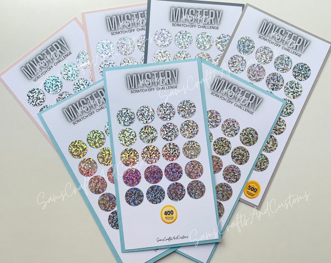 Mystery Savings Scratch off Challenge | Budgeting | Money Challenges ...