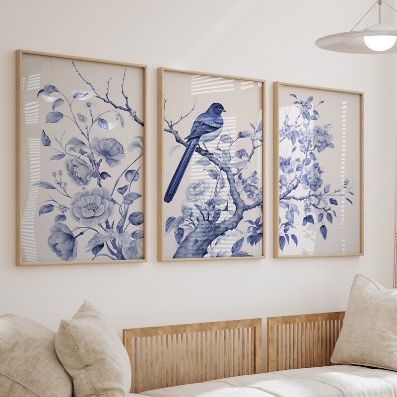Chinoiserie Poster Set of 3 - Etsy