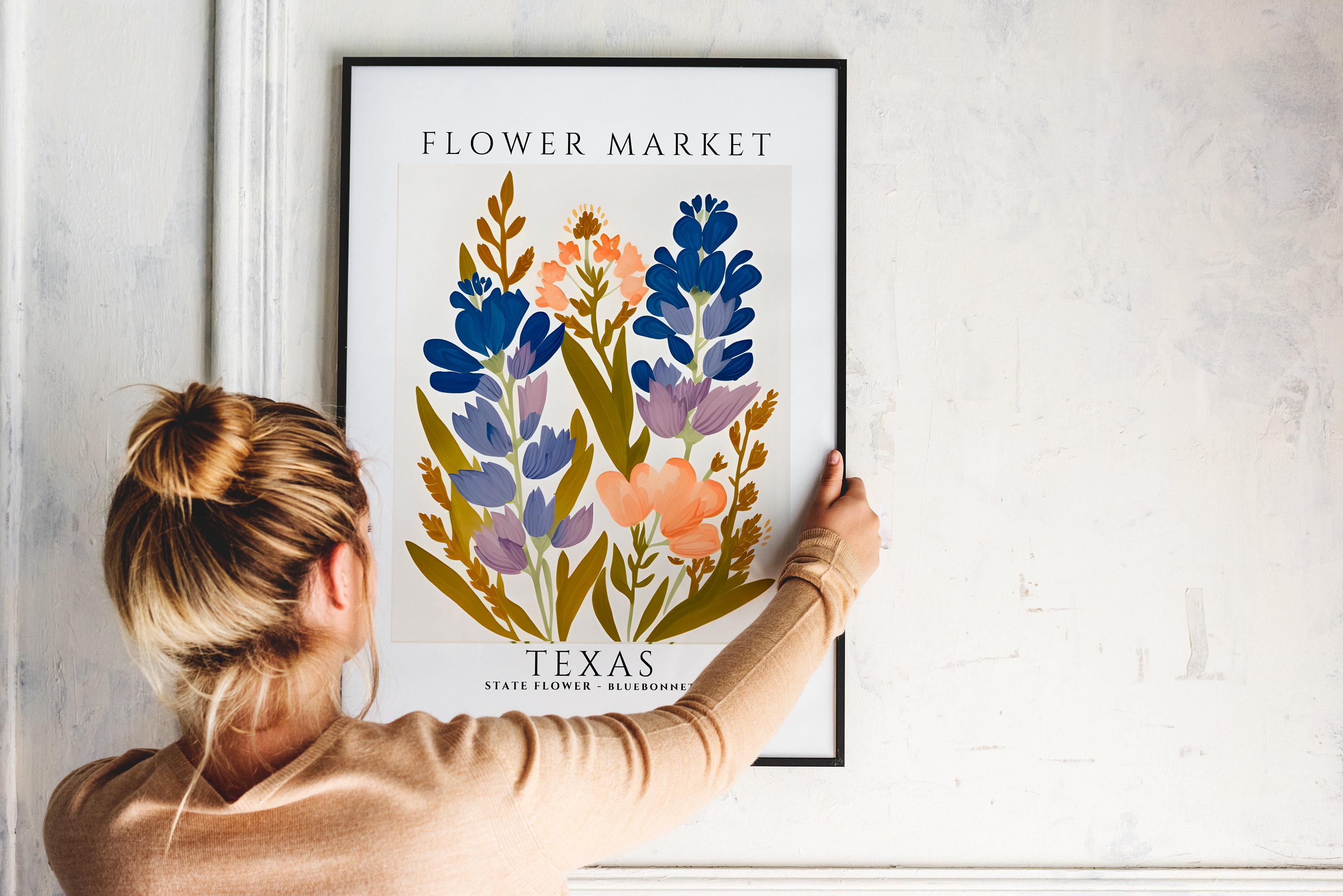 Texas State Flower Print Texas Flower Market Print - Etsy