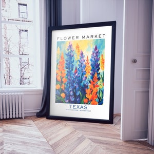 Texas State Flower Print Texas Flower Market Print - Etsy