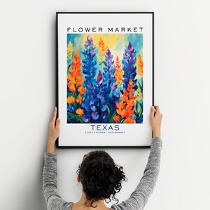 Texas State Flower Print Texas Flower Market Print - Etsy
