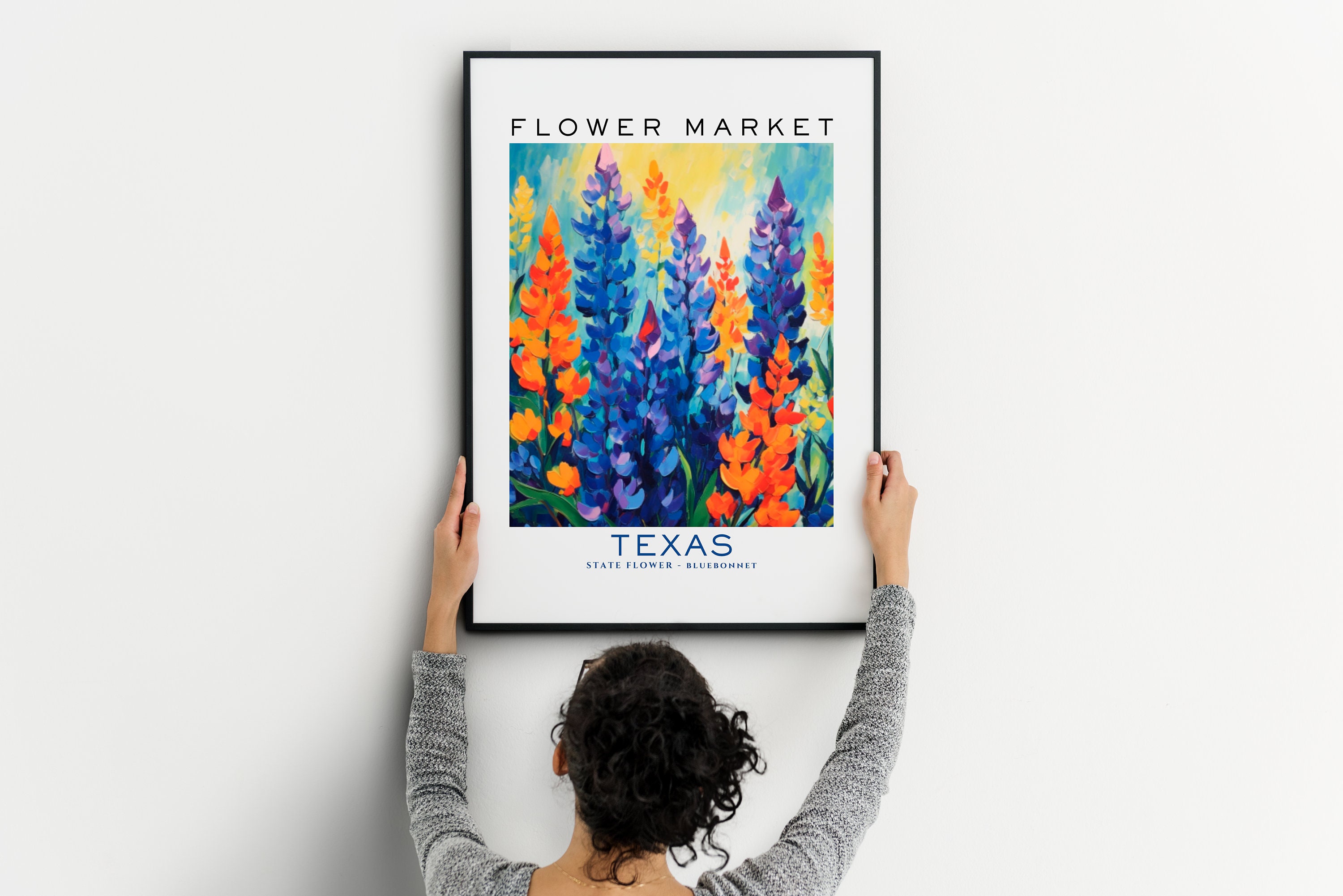 Texas State Flower Print Texas Flower Market Print - Etsy