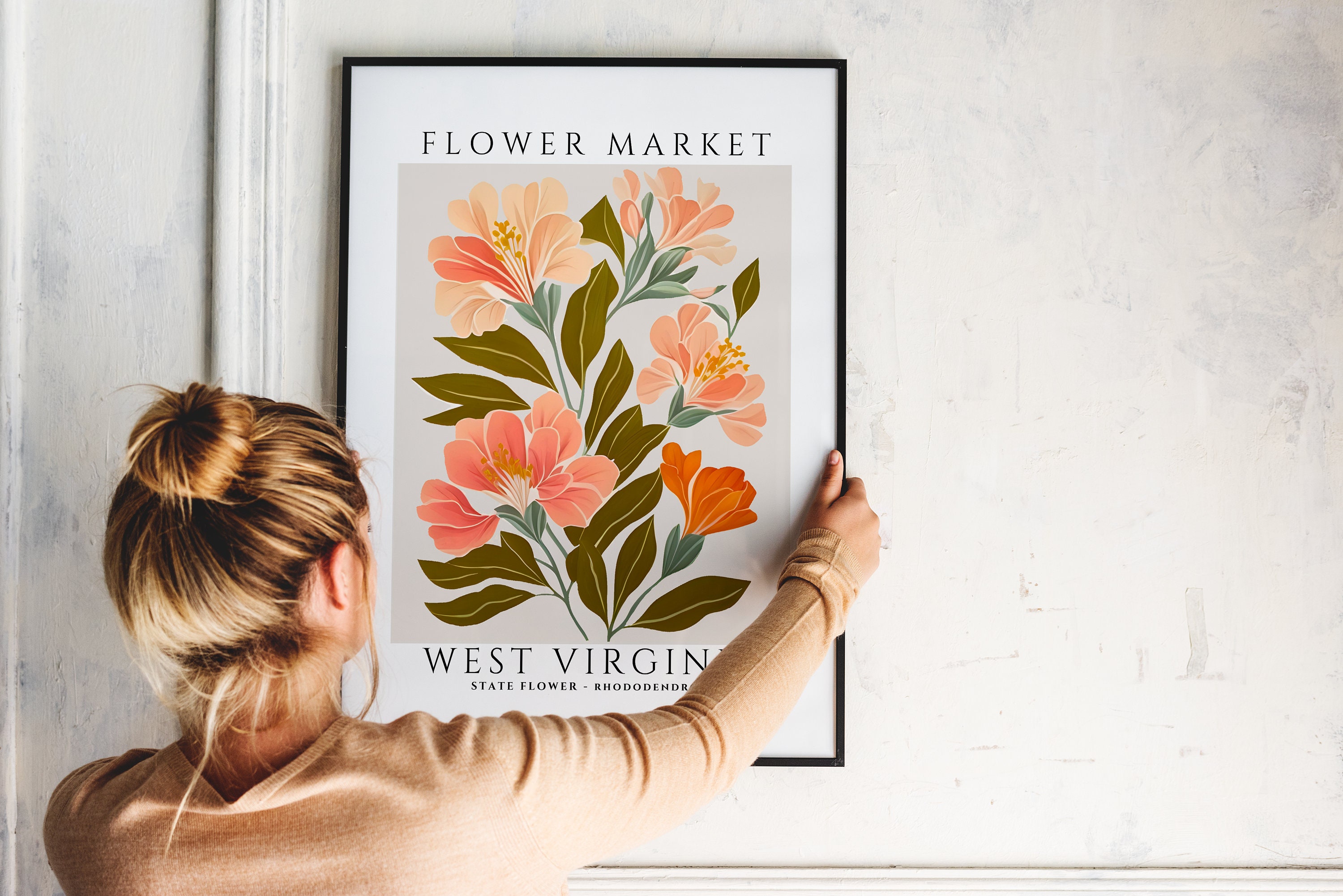 West Virginia State Flower Print West Virginia Flower Market - Etsy