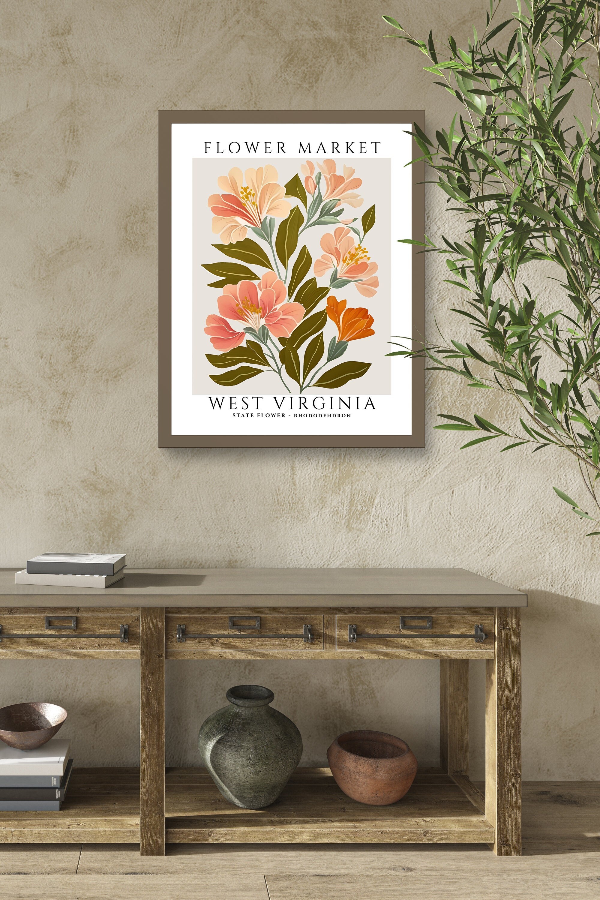 West Virginia State Flower Print West Virginia Flower Market - Etsy