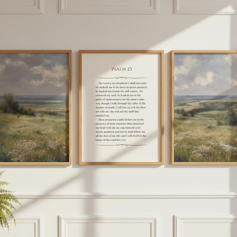 Triptych With Scripture - Etsy