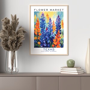 Texas State Flower Print Texas Flower Market Print - Etsy