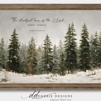 Christmas Panoramic Bible Verse Wall Art Printable, Luke 2:14 Christian ...