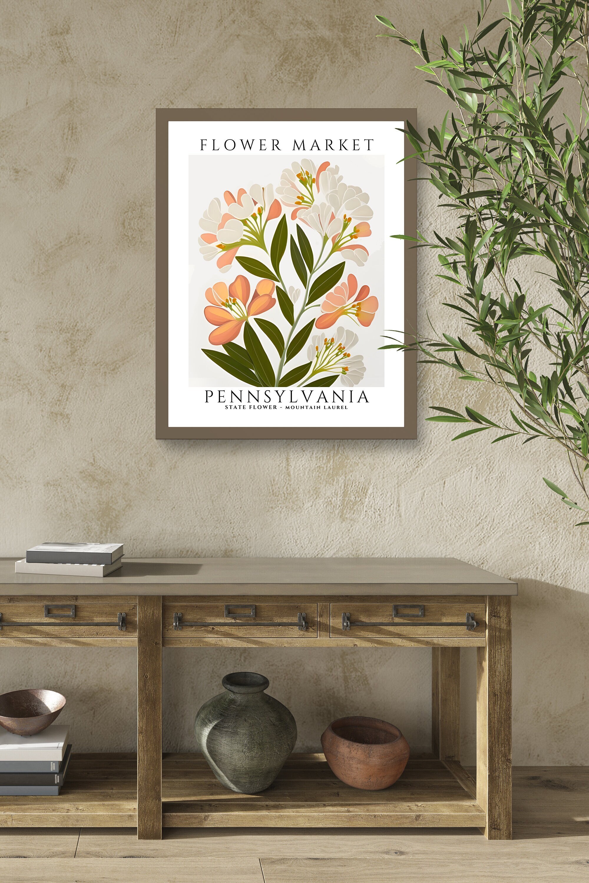 Pennsylvania State Flower Print Pennsylvania Flower Market - Etsy