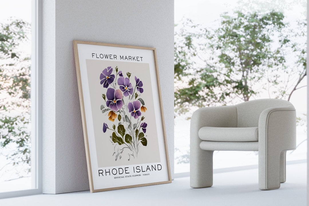 Rhode Island State Flower Print, Rhode Island Flower Market Print ...