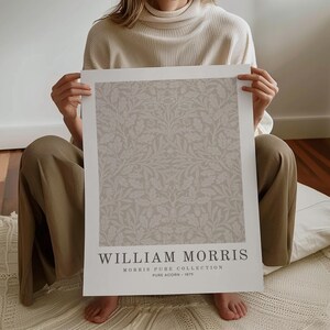 William Morris Neutral Set of 3 Wall Art Prints, William Morris Vintage ...