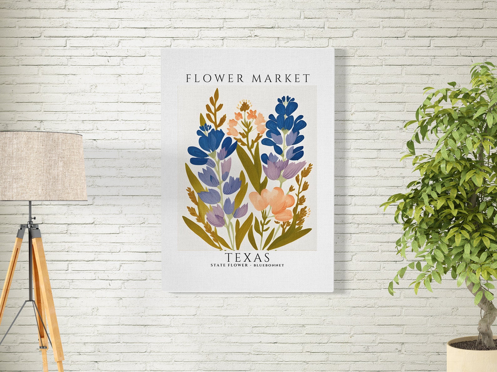 Texas State Flower Print Texas Flower Market Print - Etsy
