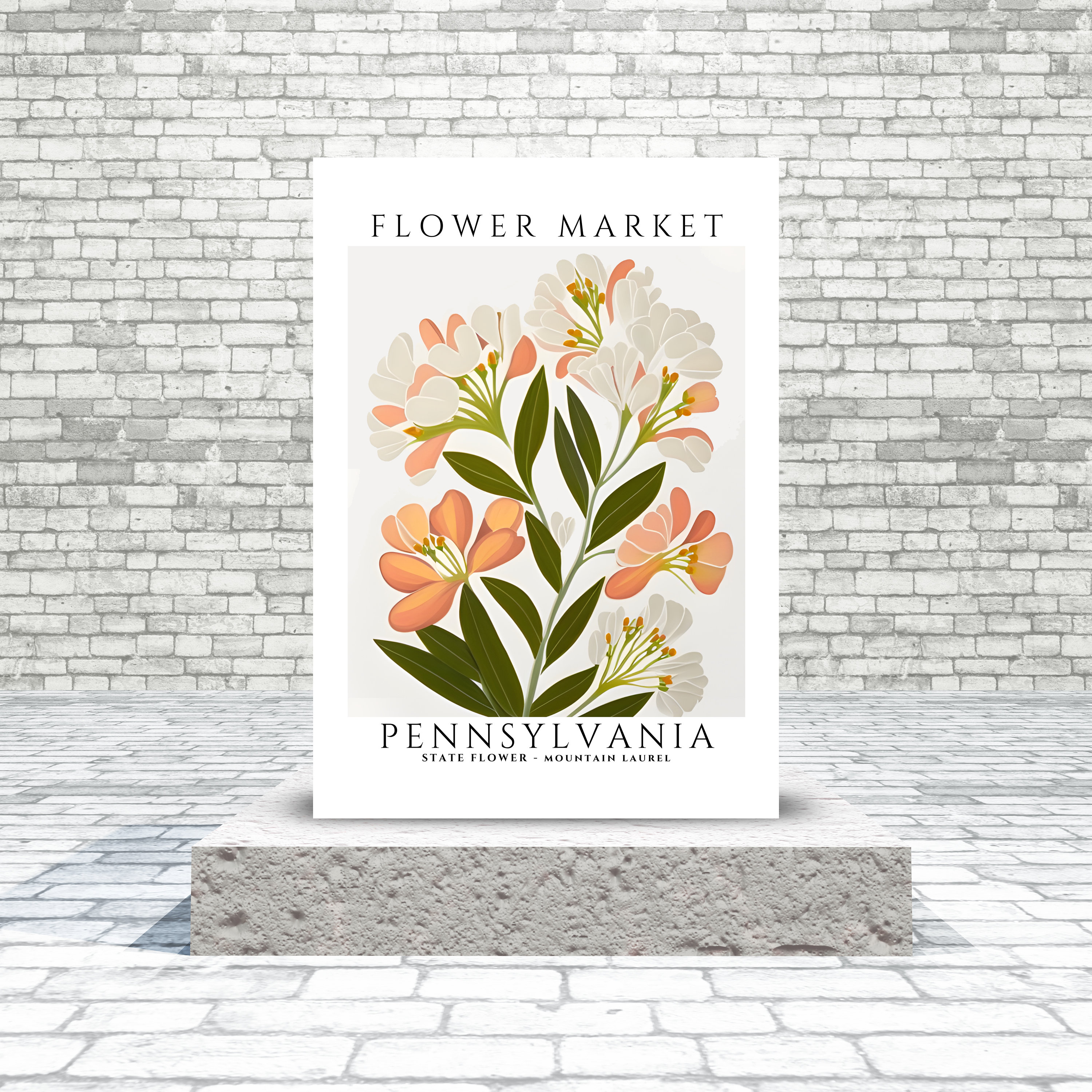 Pennsylvania State Flower Print Pennsylvania Flower Market - Etsy