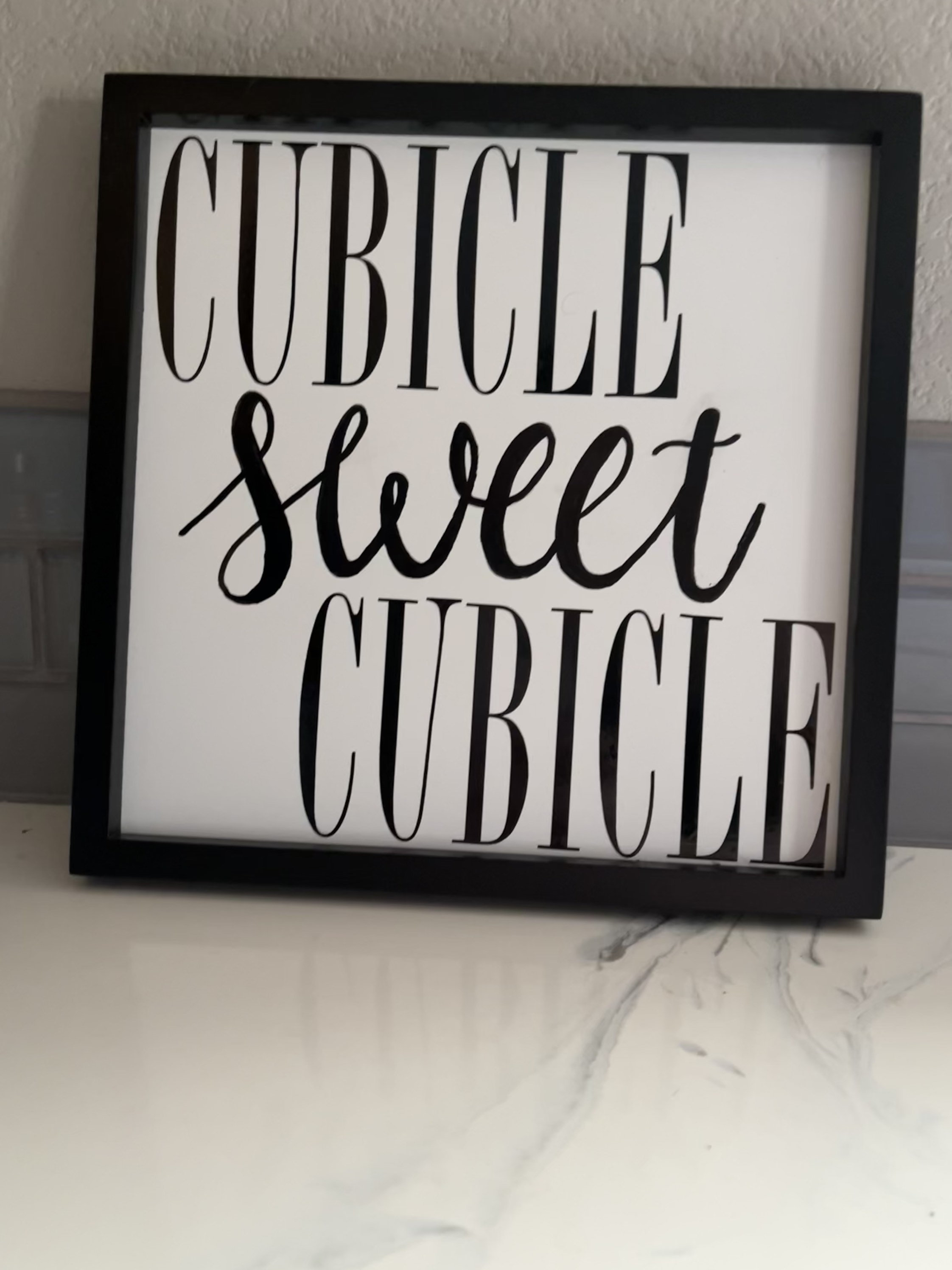 Cubicle Sweet Cubicle/office Sweet Office | Etsy