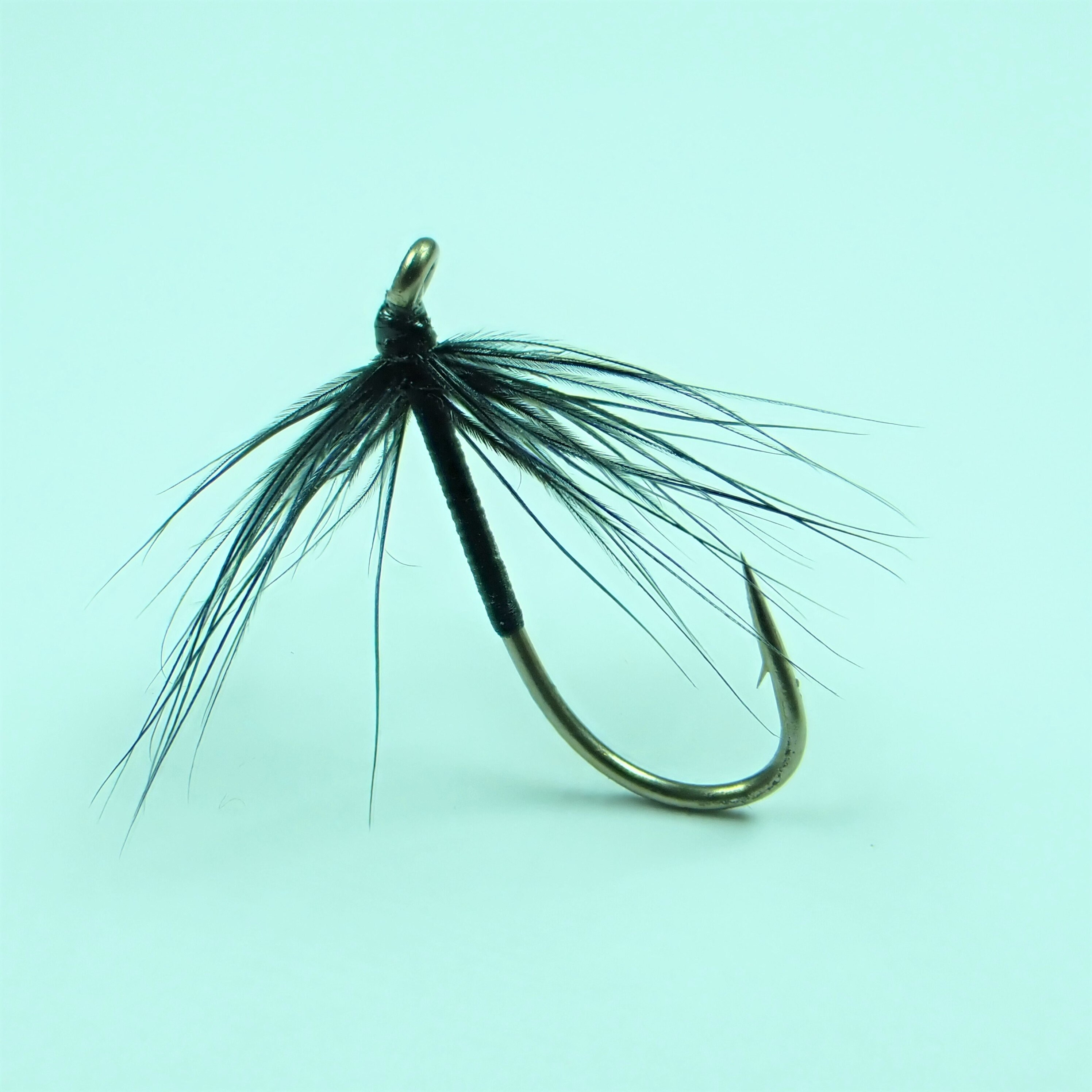 Black Spider Barbed North Country Spider Soft Hackle Fishing - Etsy