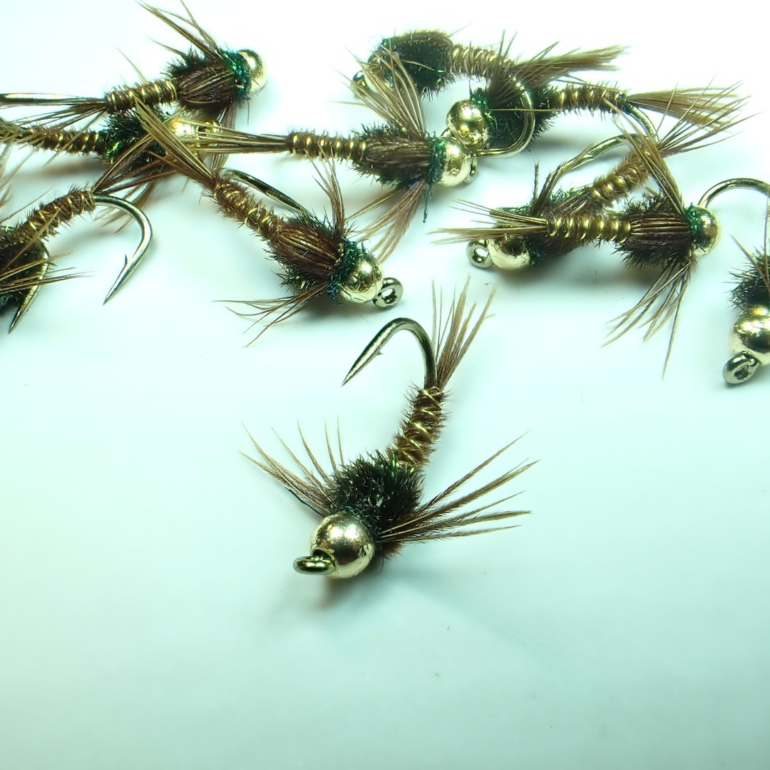 Tungsten Gold Beaded Pheasant Tail Nymph, Classic Fishing Fly, Fast ...