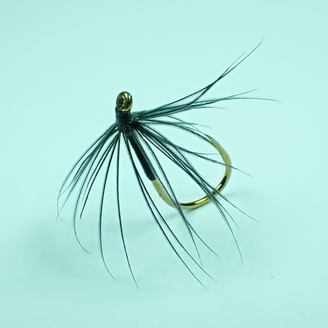 Black Spider, Barbless North Country Spider, Soft Hackle Fishing Fly, for Trout, Grayling and ...