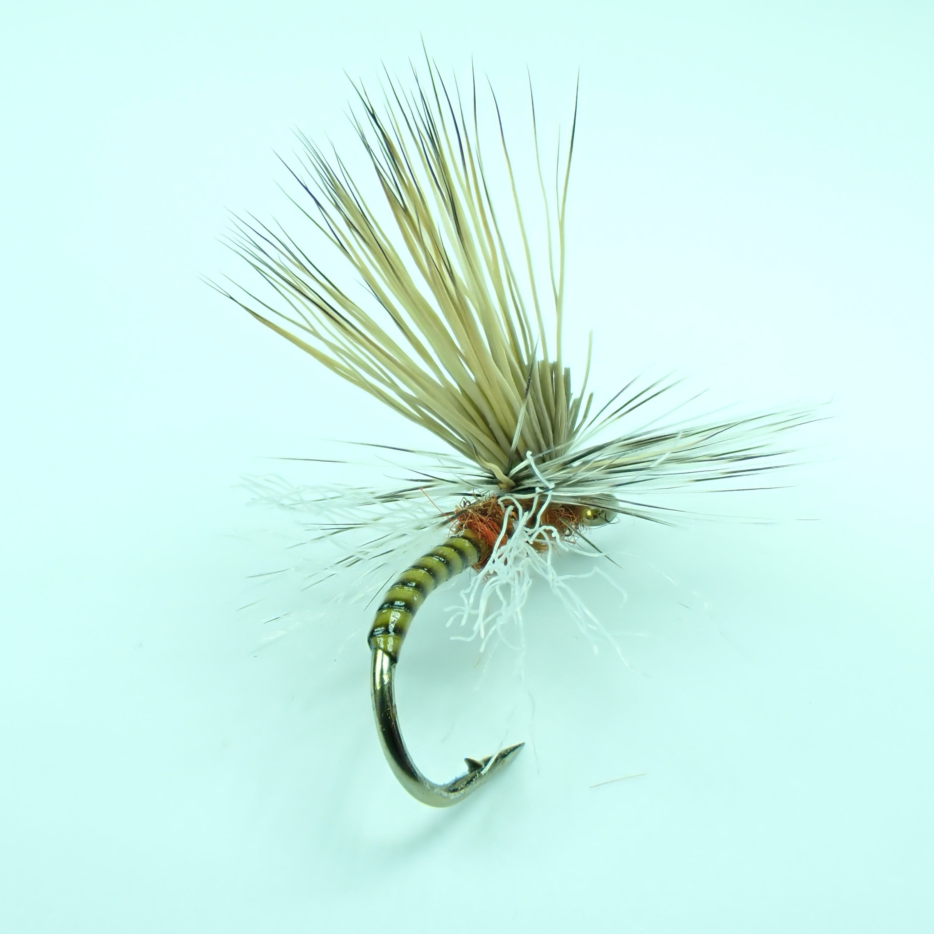 Mercers Missing Link Golden Olive Quill barbed fishing fly - Etsy Canada