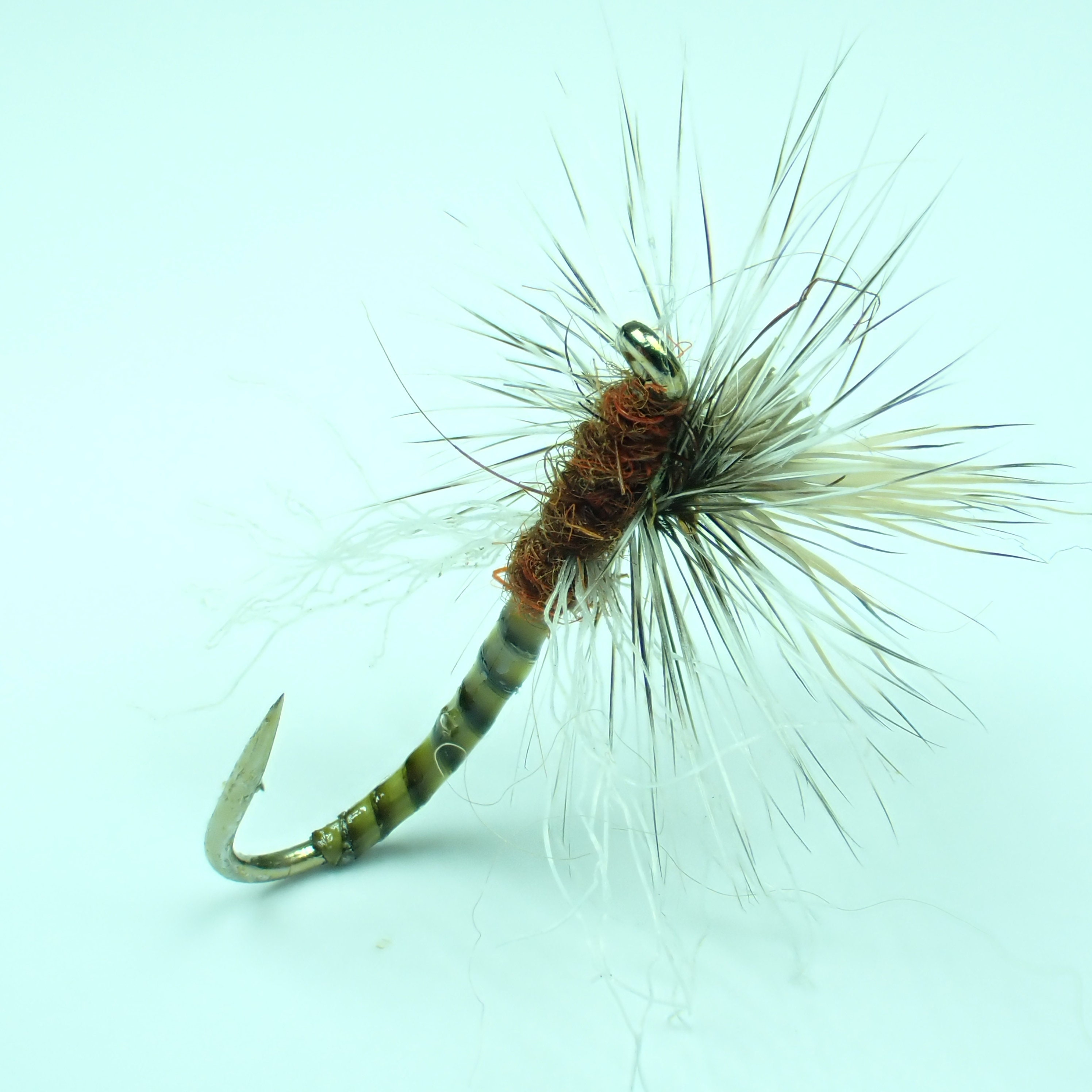 Mercers Missing Link Golden Olive Quill barbed fishing fly - Etsy Canada