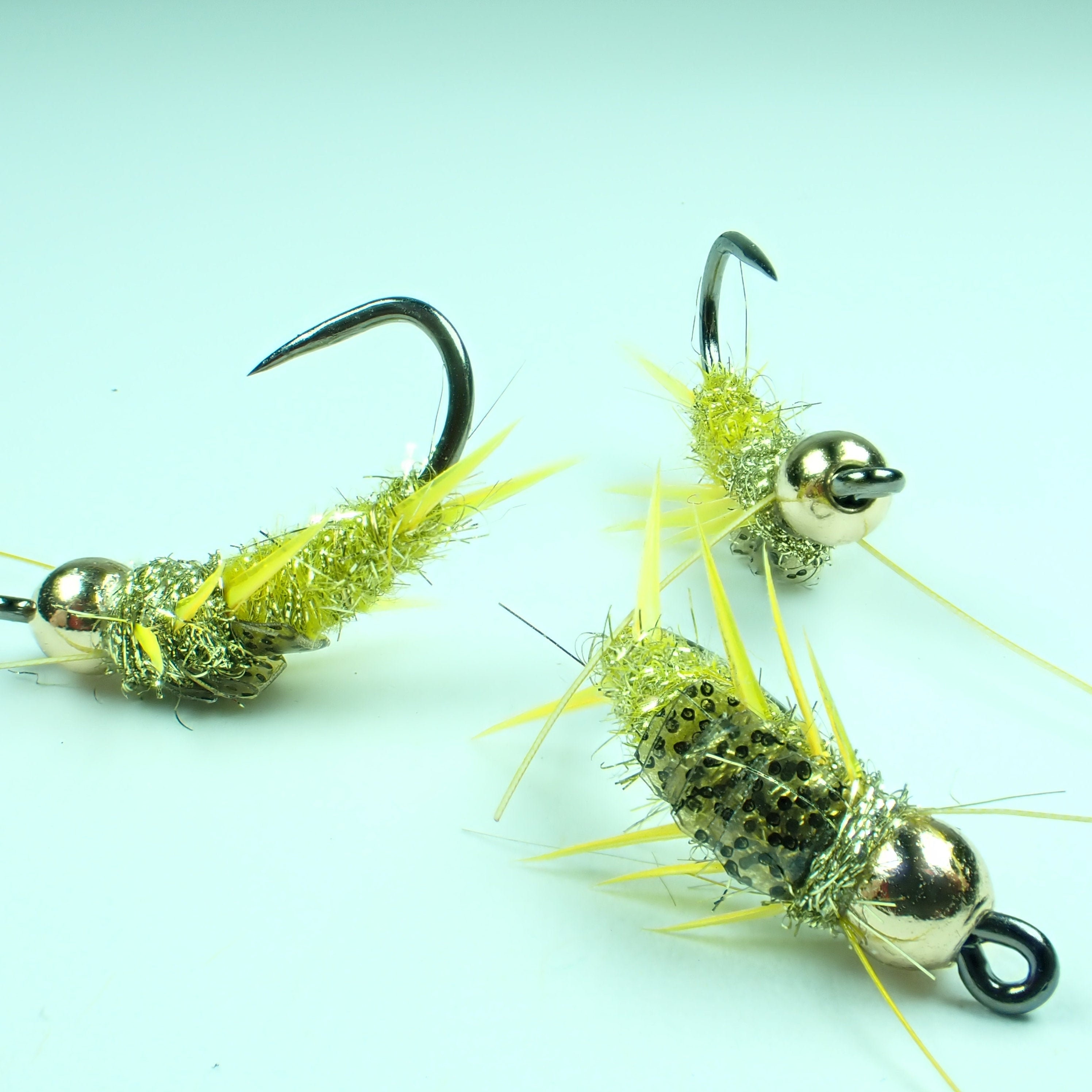 Golden Stonefly. Barbless Weighted Nymph. Great Pattern for Imitating ...