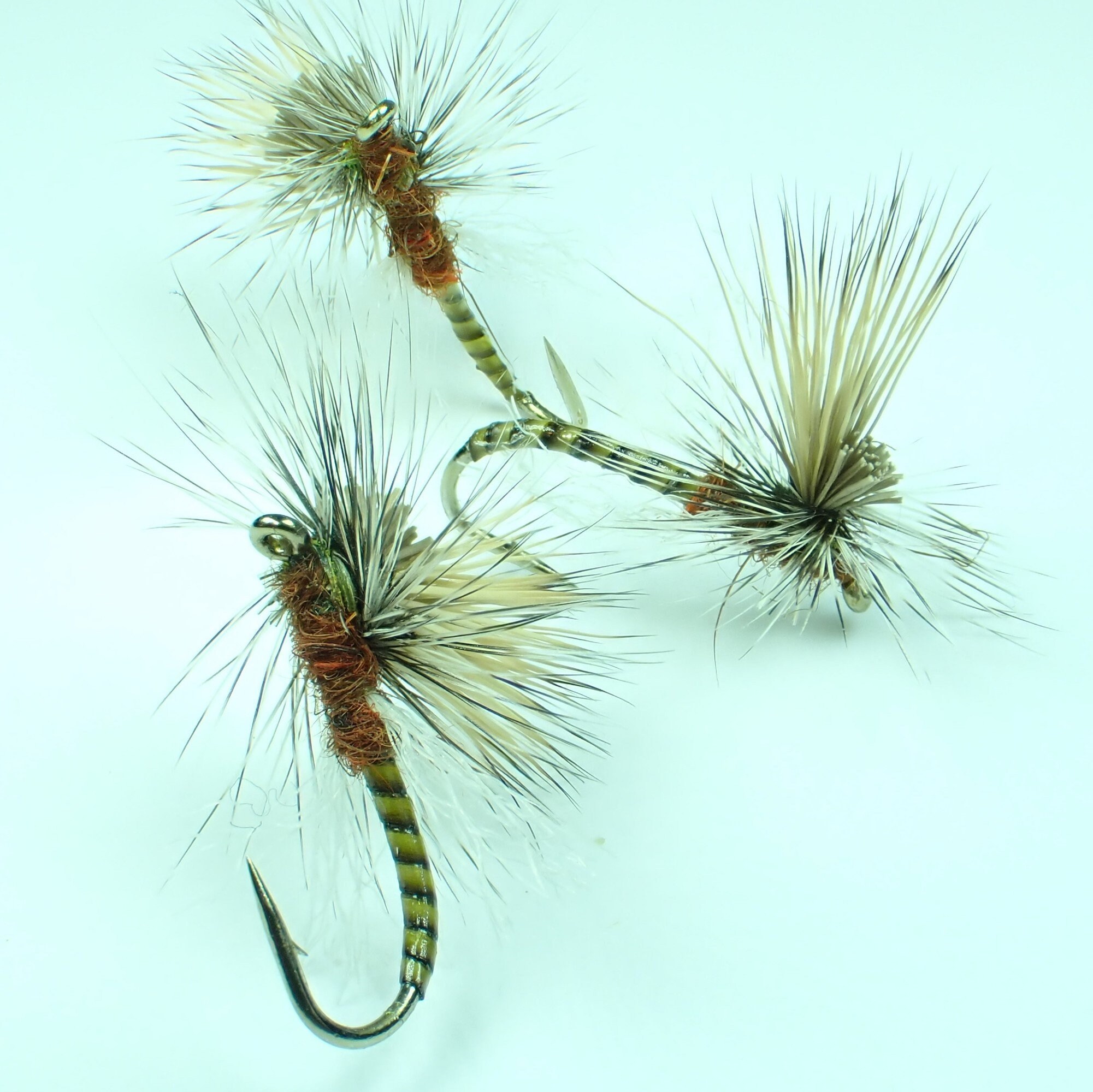 Mercers Missing Link Golden Olive Quill barbed fishing fly - Etsy Canada
