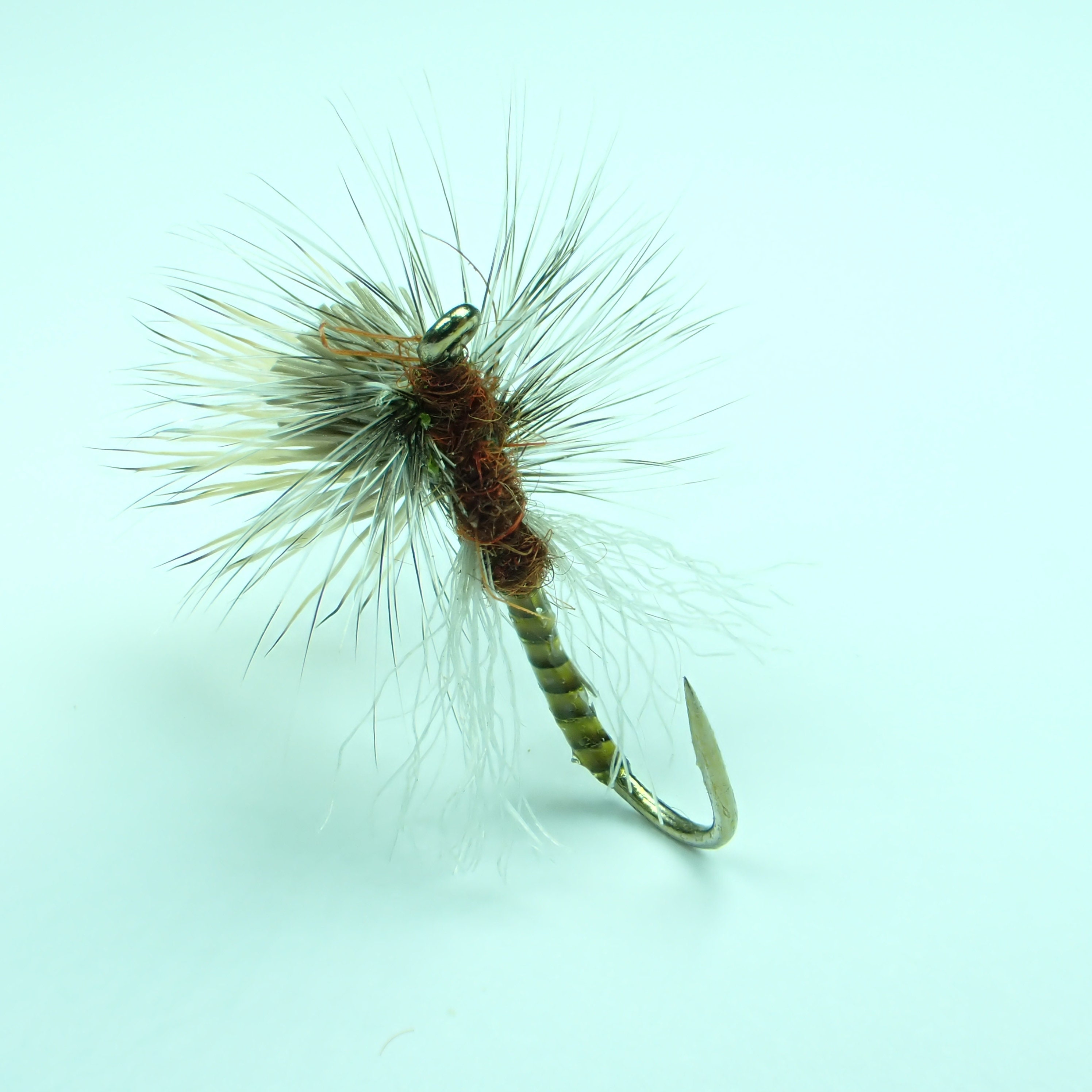 Mercers Missing Link Golden Olive Quill barbed fishing fly - Etsy Canada