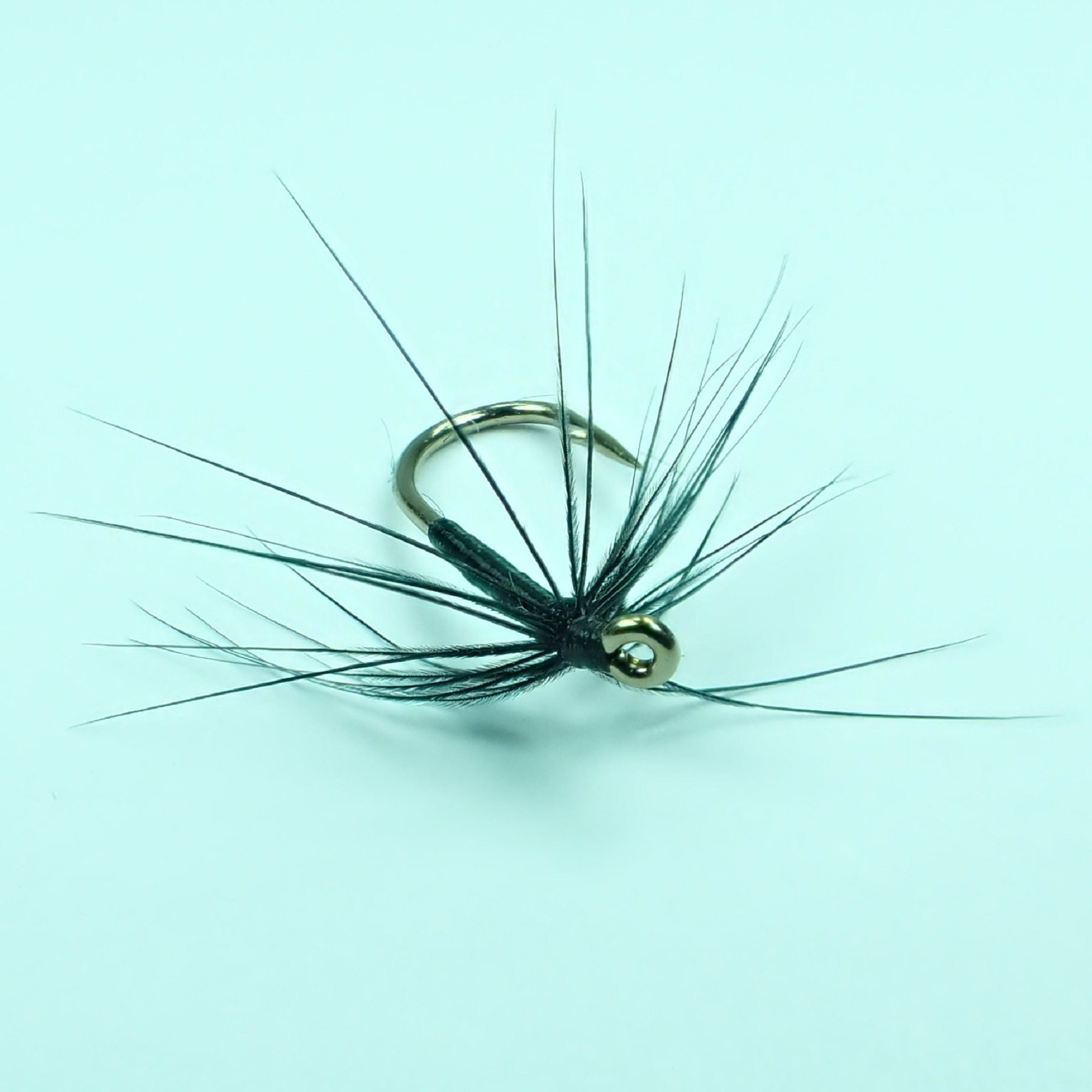 Black Spider Barbed North Country Spider Soft Hackle Fishing - Etsy