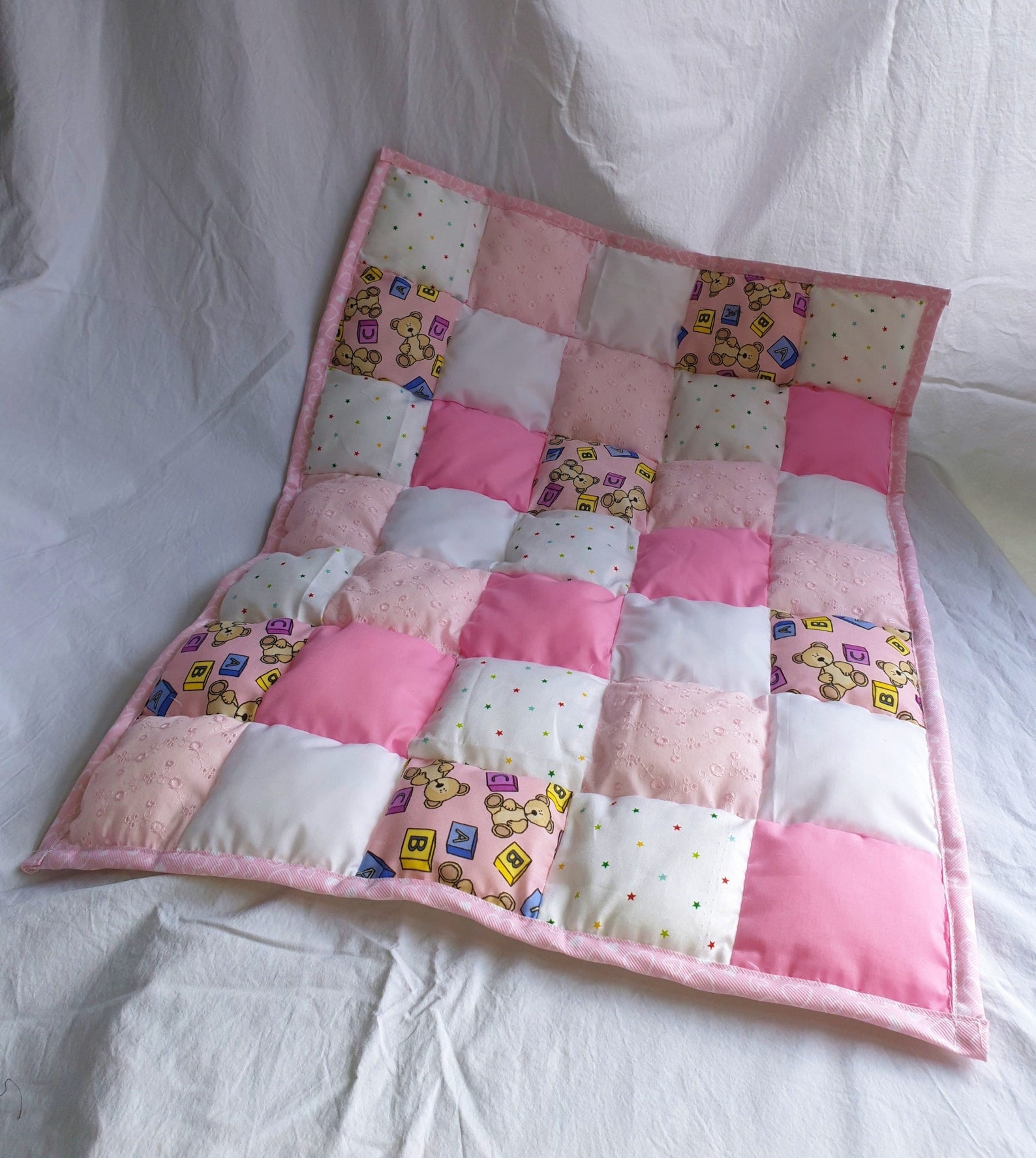 Baby's Handmade Cot or Pram Quilt - Etsy