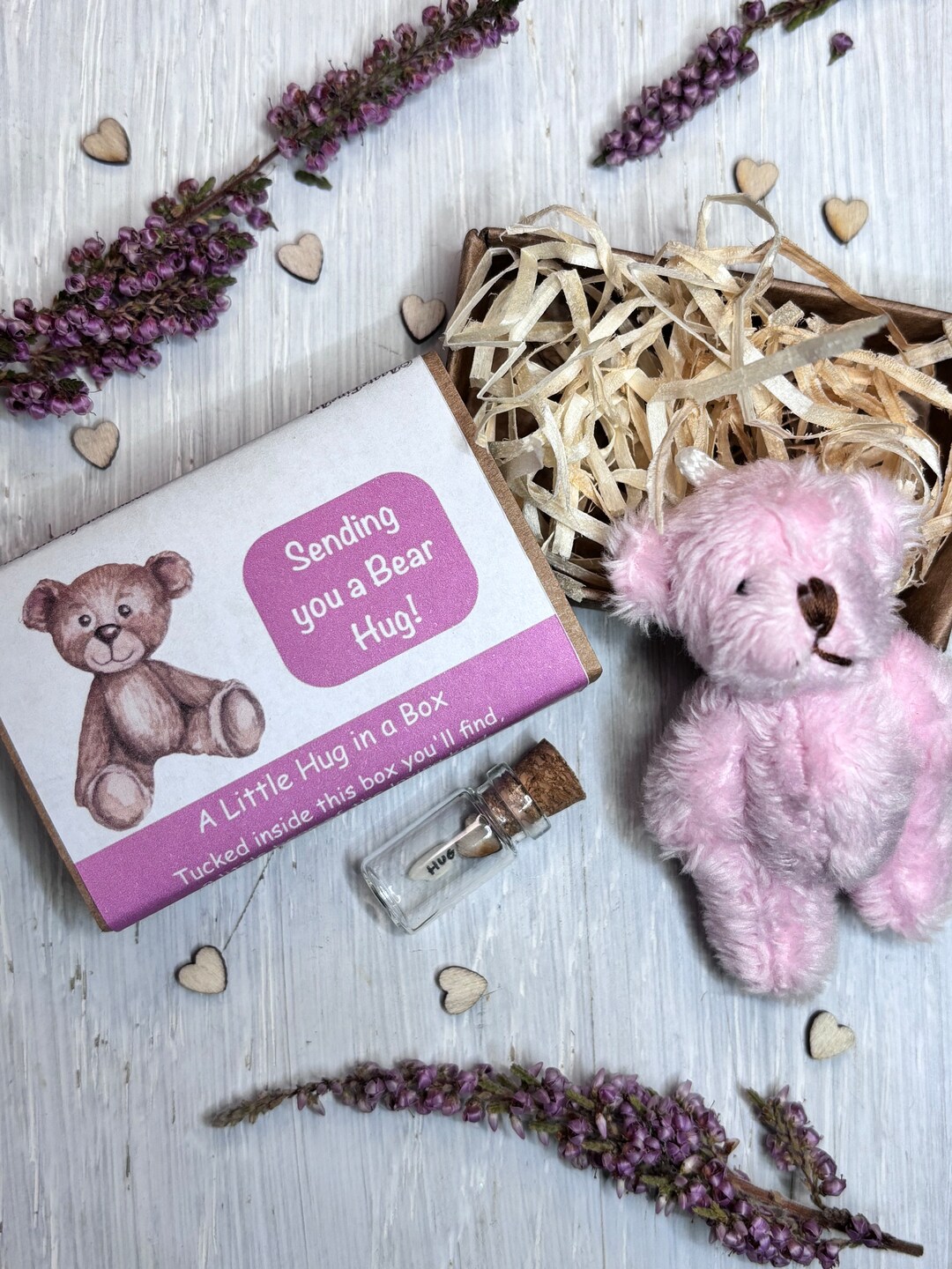 Little Pink Bear Hug, Hug in a Box, Cwtch, Sending a Bear Hug, Postbox ...
