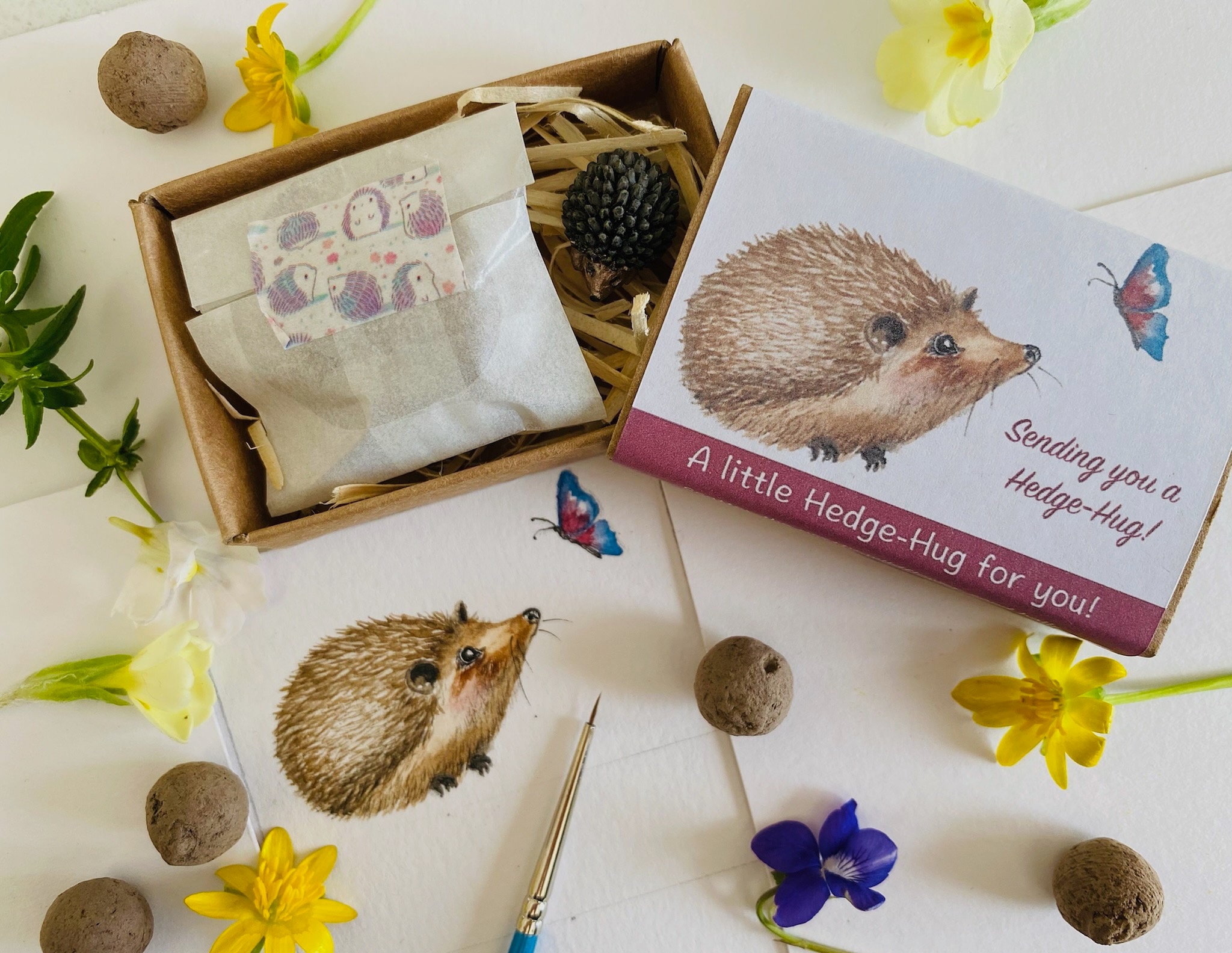 Hedgehog Gift, Pocket Hug, Hug in a Box, Matchbox Gift, Letterbox Gift ...