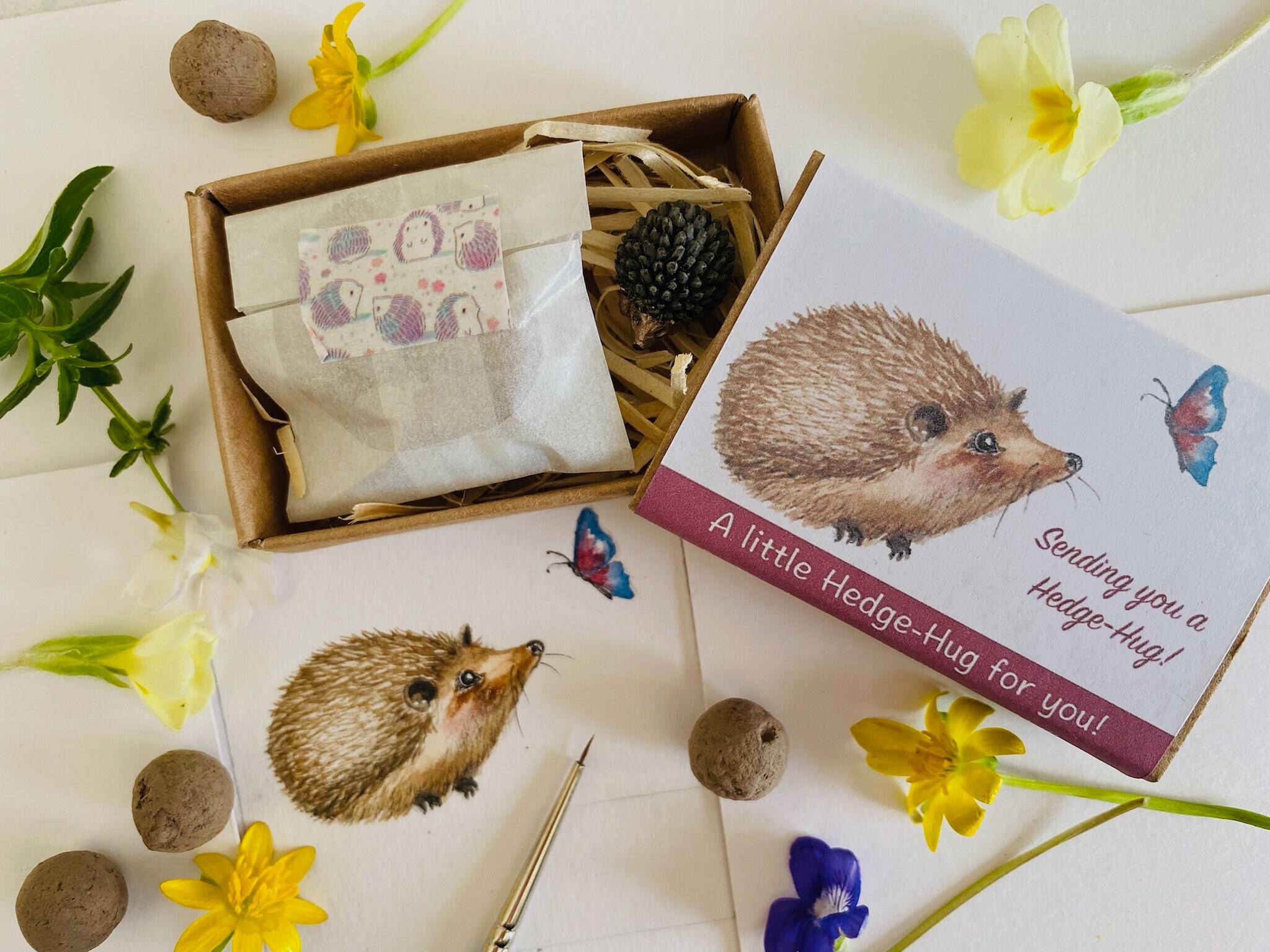 Hedgehog Gift, Pocket Hug, Hug in a Box, Matchbox Gift, Letterbox Gift ...