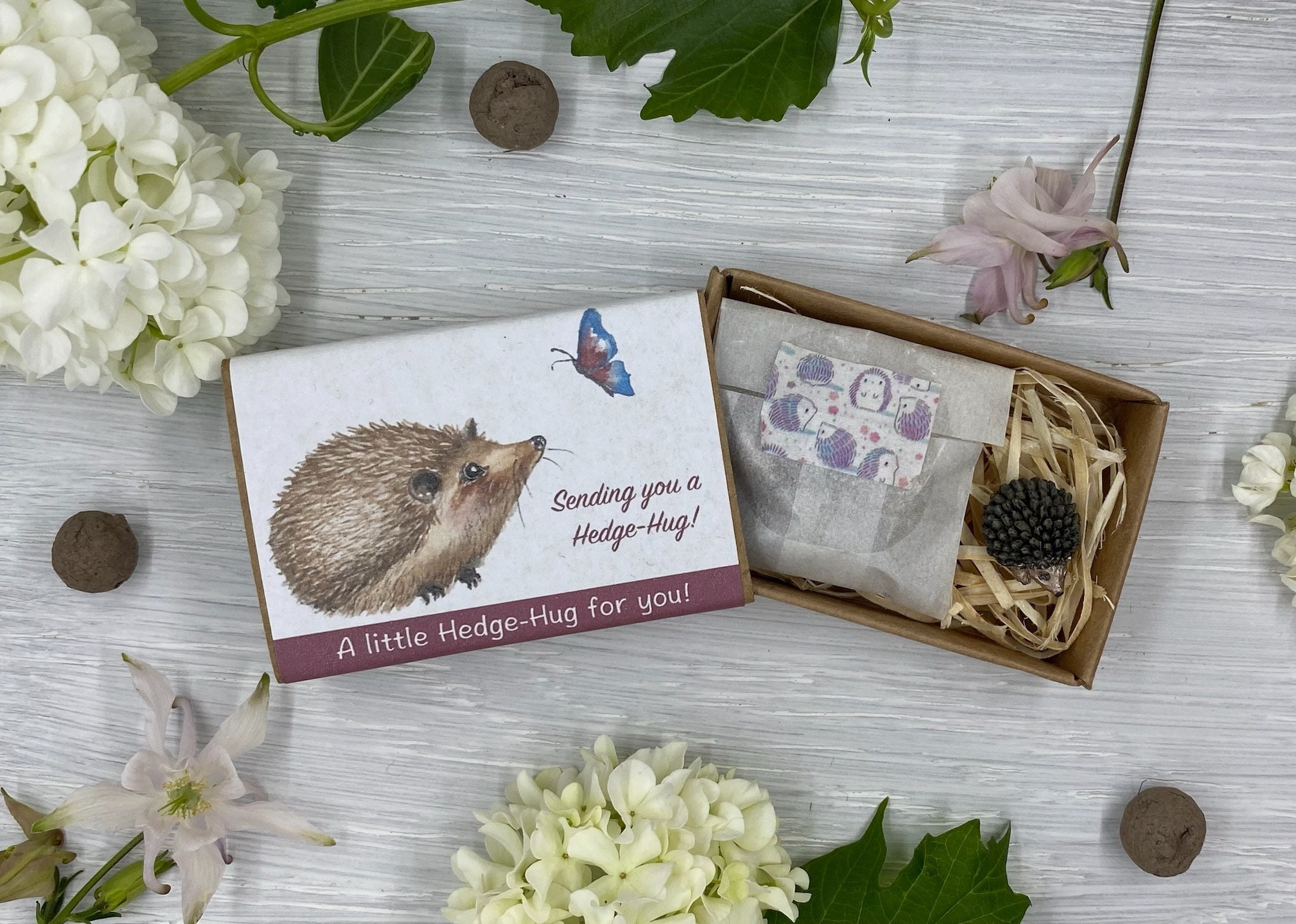 Hedgehog Gift, Pocket Hug, Hug in a Box, Matchbox Gift, Letterbox Gift ...