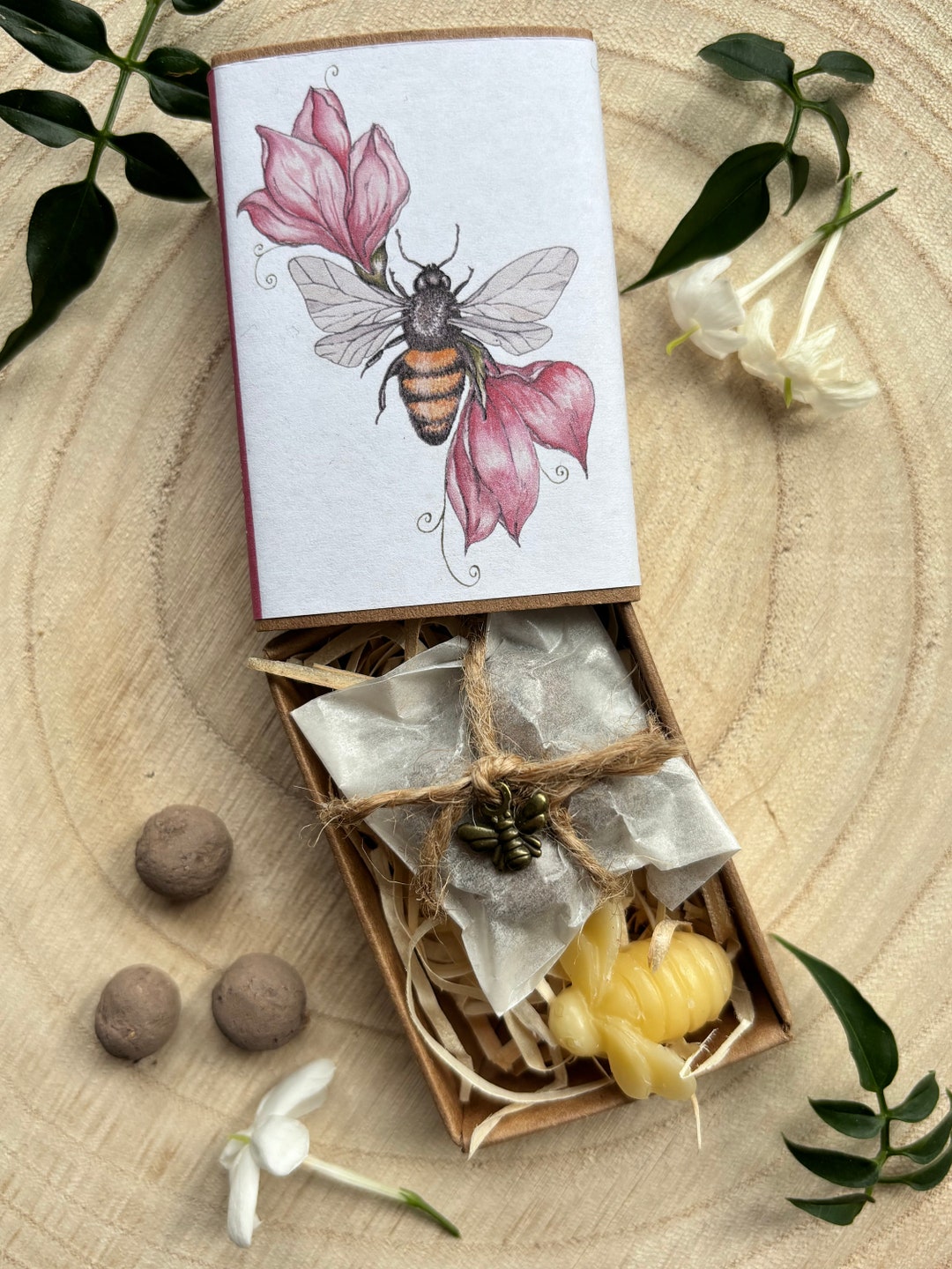Birthday Card Alternative, Happy Bee-day, Seed Ball Matchbox Gift, Post ...