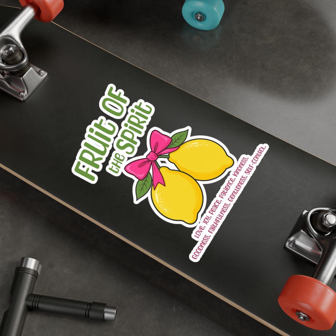 Fruit of the Spirit Vinyl Sticker, Lemons Vinyl Sticker, Christian ...