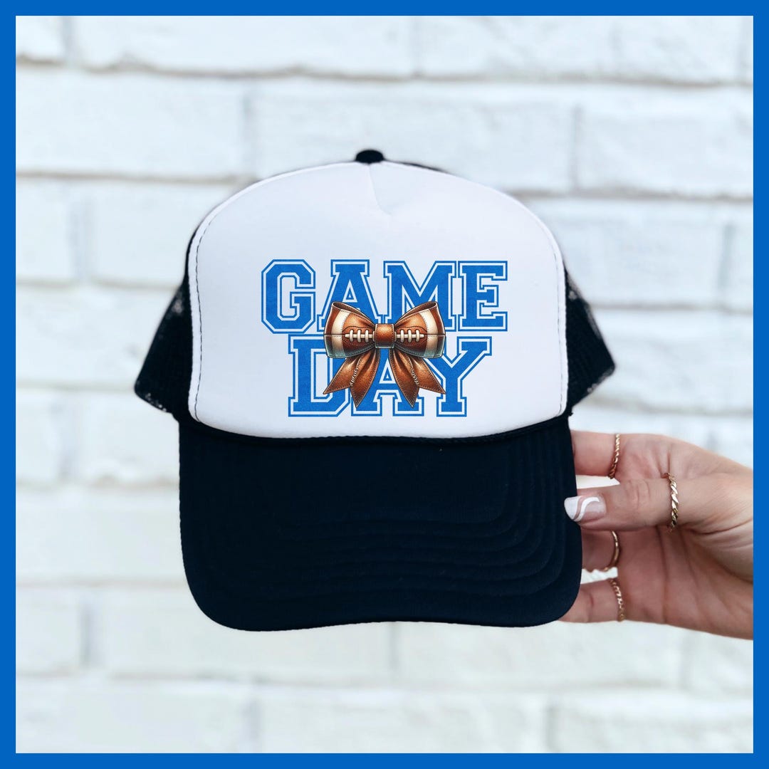 Game Day Trucker Caps, Royal Blue Game Day Colors, Blue Football Colors ...