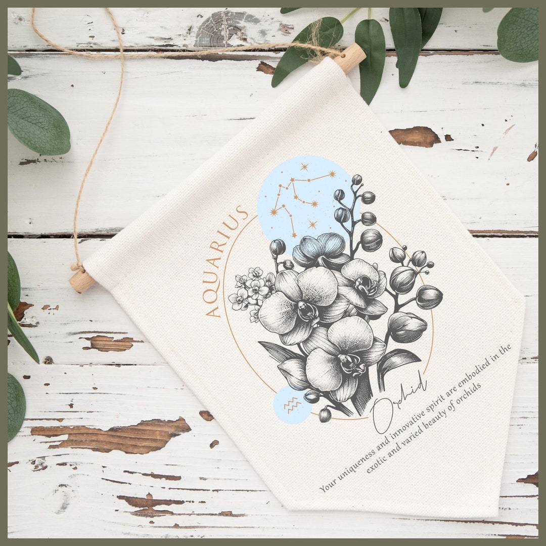 Aquarius Birth Flower the Orchid, Zodiac Birth Flower for Aquarius ...