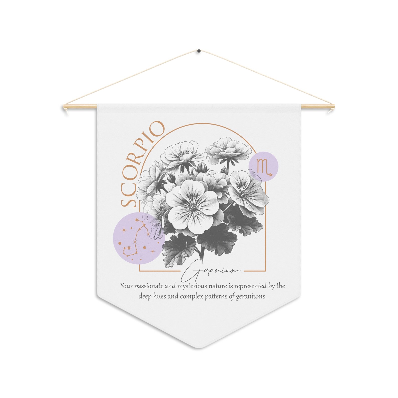 Scorpio Birth Flower the Geranium, Scorpio Zodiac Birth Flower, Zodiac ...