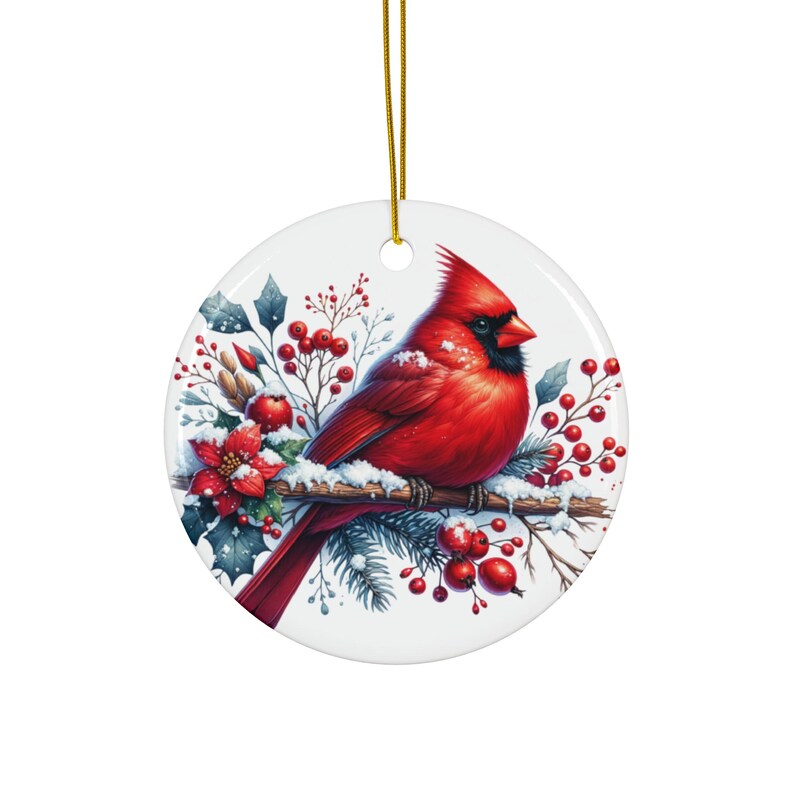 Red Cardinal Ornament, Christmas Cardinal Ornament, Red Cardinal ...