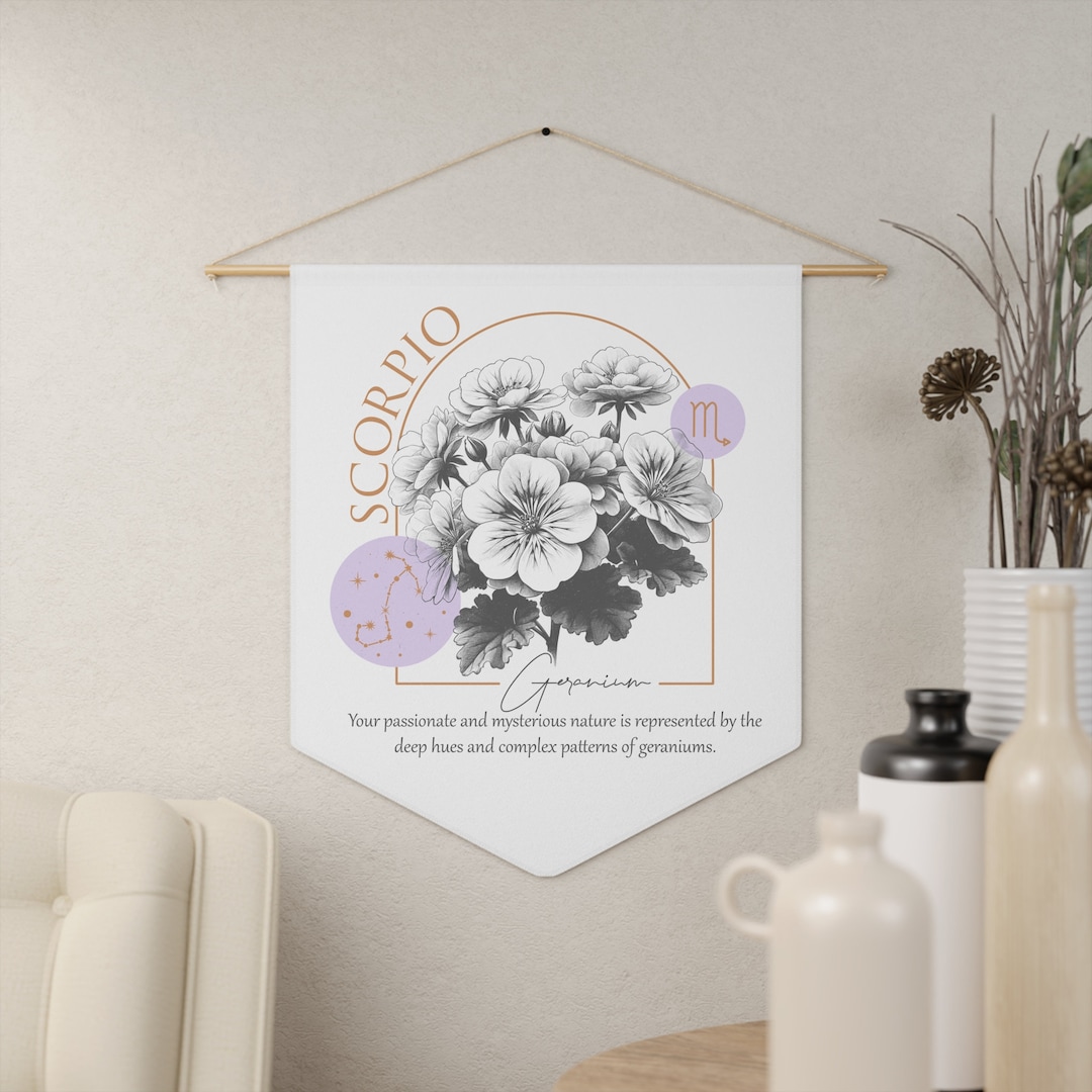 Scorpio Birth Flower the Geranium, Scorpio Zodiac Birth Flower, Zodiac ...