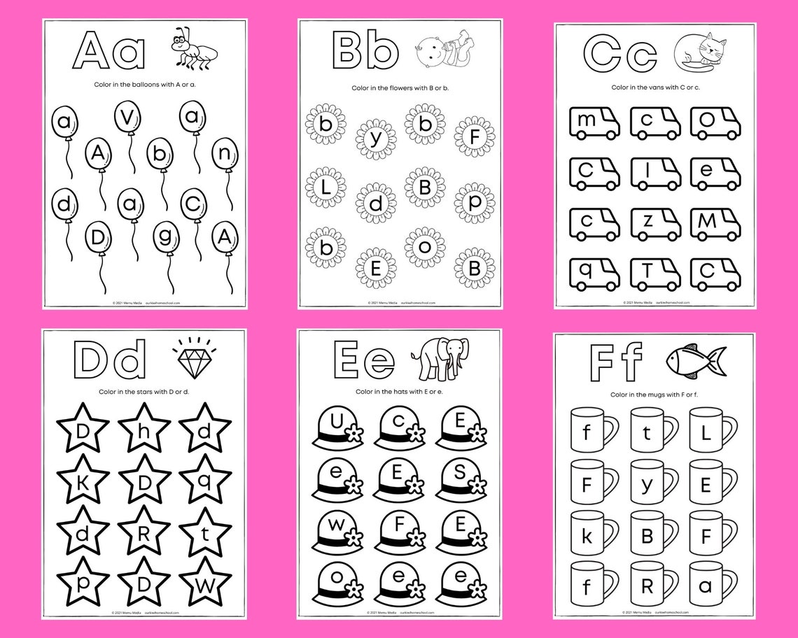 Letter Recognition Workbook Preschool Curriculum - Etsy