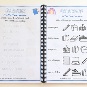 Kids French Workbook | Ages 4-8, Vocabulary & Activities (PDF Download ...