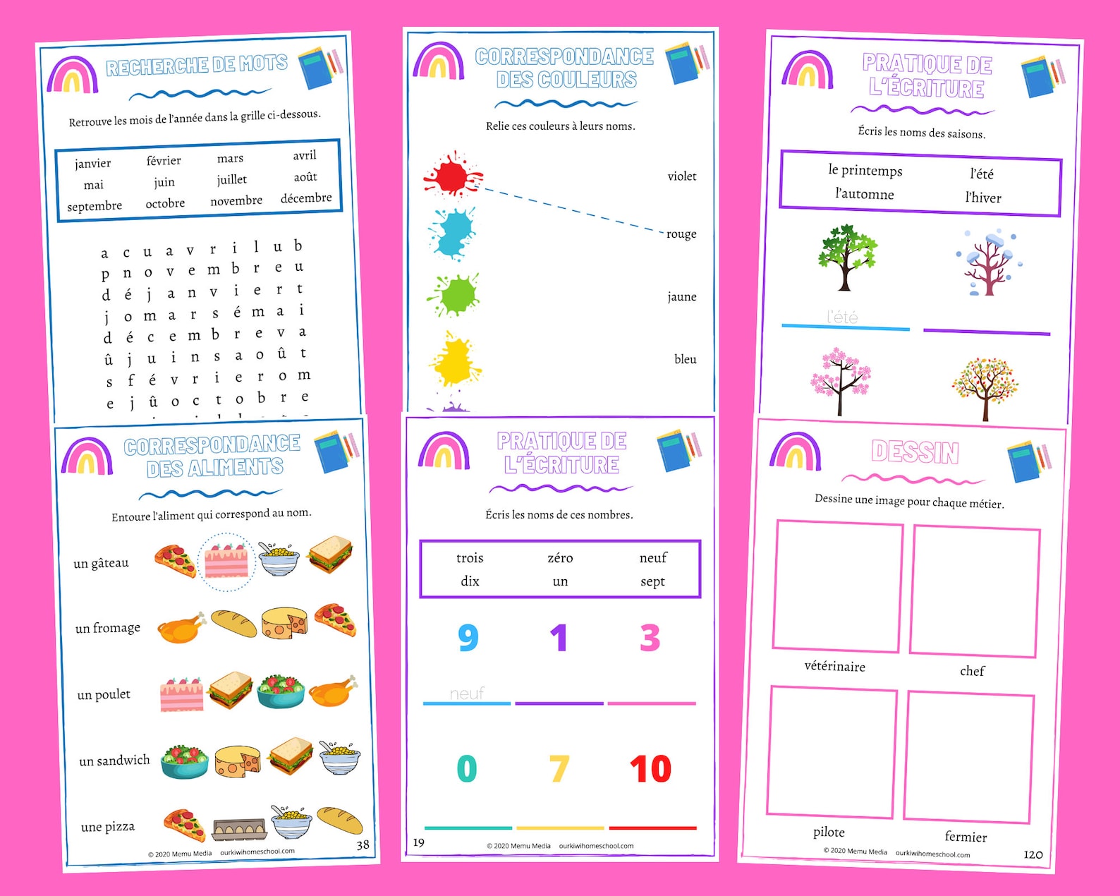 Beginner French Workbook | Kids French Worksheets | Kindergarten French ...