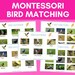 Montessori Bird Matching Activity | Bird Match up Game | Preschool ...